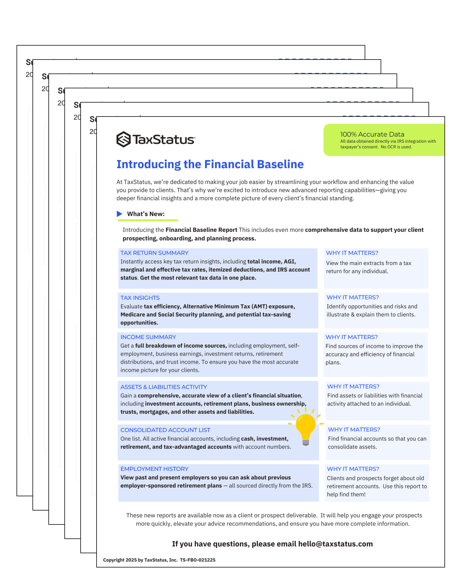 Introducing the TaxStatus Financial Baseline — TaxStatus